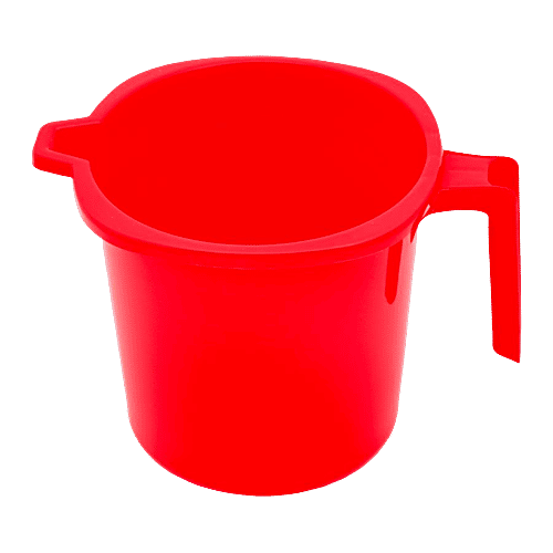 Buy BB Home Premium Plastic Bathing Mug - Red Online at Best Price of ...