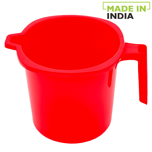 Buy BB Home Premium Plastic Bathing Mug - Red Online at Best Price of ...