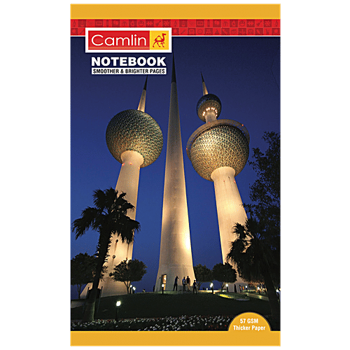 Buy Camlin Long Soft Cover Single Line Design Notebook - 120 Pages ...