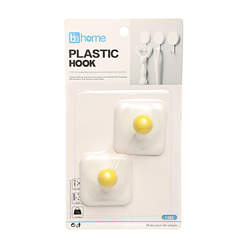 Buy BB Home Plastic Hook/Hanger Self Adhesive/Stickable - BH 060 Online ...