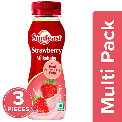 Buy Sunfeast Strawberry Milkshake With Real Strawberry Pulp Online at ...