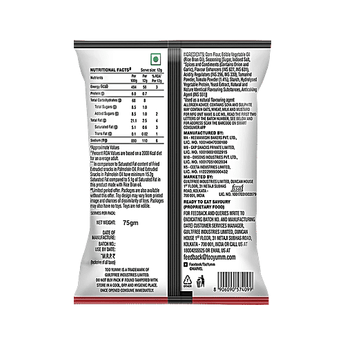 Buy Too Yumm! Rings - Tomato Twist Online at Best Price of Rs 90 ...