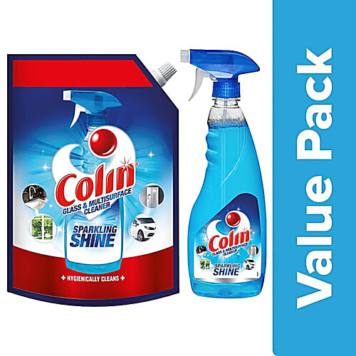 Buy Colin Glass & Surface Cleaner Liquid Spray, Regular Refill 1 L ...