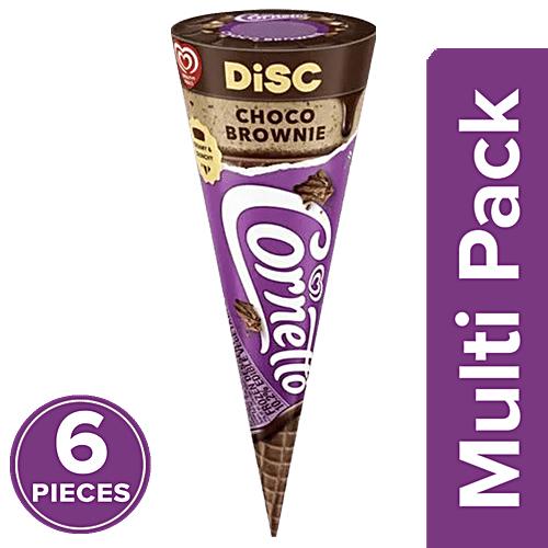 Buy Kwality Wall's Cornetto Choco Brownie-Wafer Biscuit Cone Online at ...