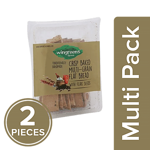 Buy Wingreens Farms Crispy Baked Multi-grain Flat Bread - With Flax ...