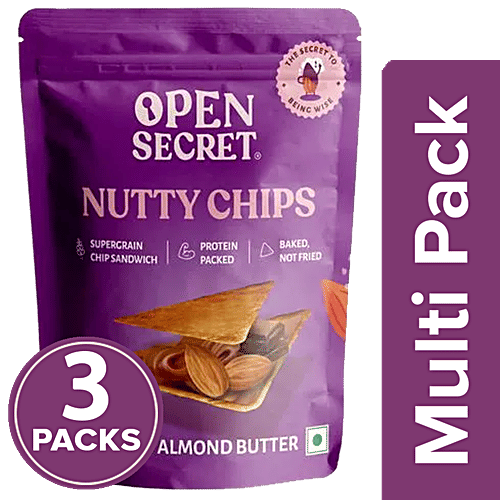 Buy Open Secret Baked Multigrain Nutty Chips - Chocolate & Almond ...