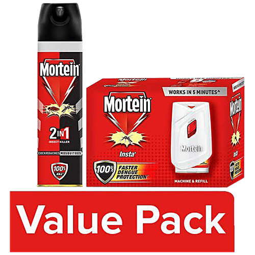 Buy Mortein Insta Mosquito Repellent Machine, 35 ml + 2-In-1 Insect ...