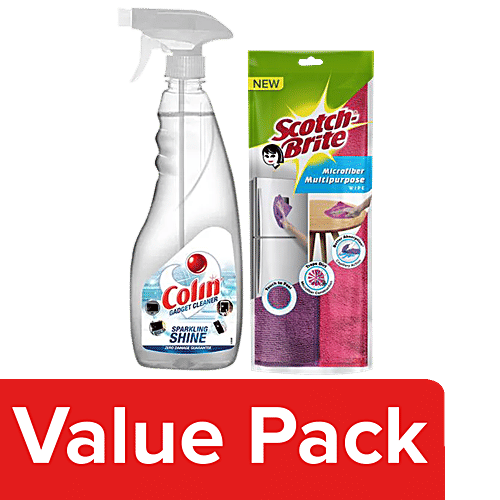 Buy bb Combo Colin TV & Gadget Cleaner 500ml + Scotch Brite Microfibre ...