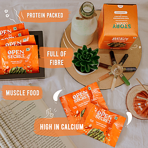 Buy Open Secret Peanut Cookies - Chocolate. Healthy biscuits- no added ...