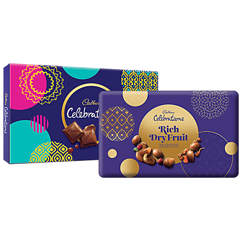 Buy Cadbury Assorted Chocolates Gift Pack,178.8 g + Celebrations Rich ...