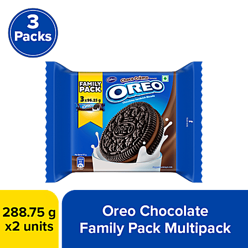 Buy Cadbury Oreo Chocolate Flavour Creme Sandwich Biscuit Online at ...