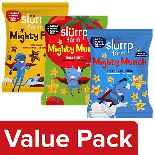 Buy Slurrp Farm Puffs Combo - Healthy Snacks For Kids, School Tiffin ...