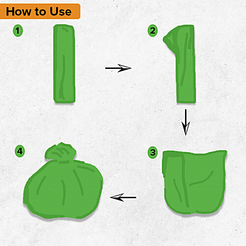 Buy BB Home Oxo-Biodegradable Garbage bag-Xtra Large Blue (30x37 Inches ...