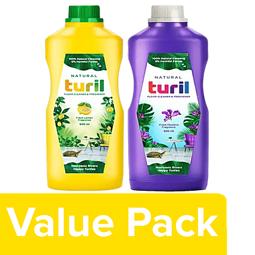 Buy TURIL Floor Cleaner - Fresh Lemon + Violet Meadow (each of 500 ml ...