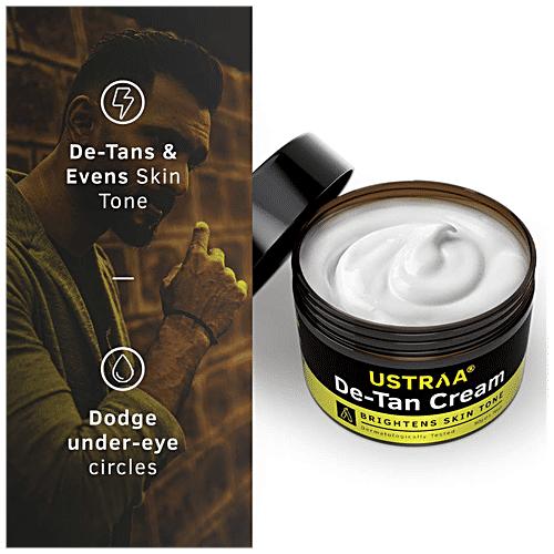 Buy Ustraa De-Tan Cream For Men 50 g + Face Scrub De-Tan With Walnut ...