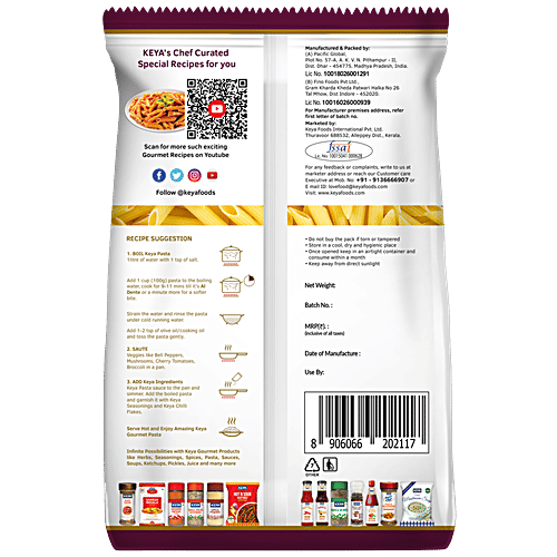Buy Keya Penne Pasta, 400 g + Shell Pasta, 400 g Online at Best Price ...