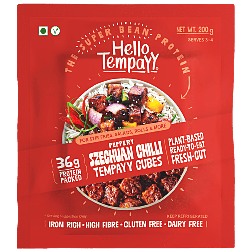 Buy Hello Tempayy Soyabean Tempeh Cubes - Flavour Blast, Pack Of 4 ...