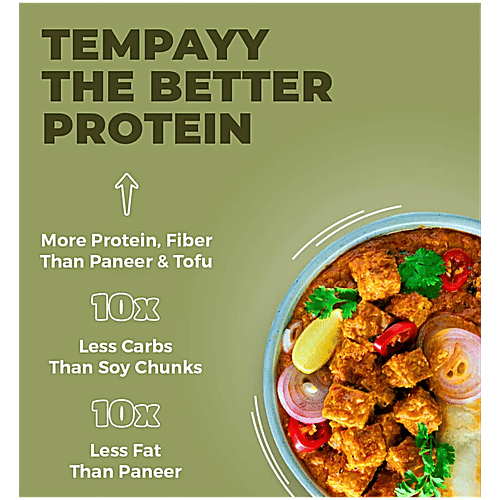 Buy Hello Tempayy Soyabean Tempeh Cubes - Natural, Pack Of 3 Online at ...