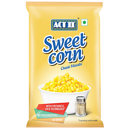 Buy ACT II Sweet Corn-Chaat Masala,121.5 g+Instant Popcorn Value Pack ...