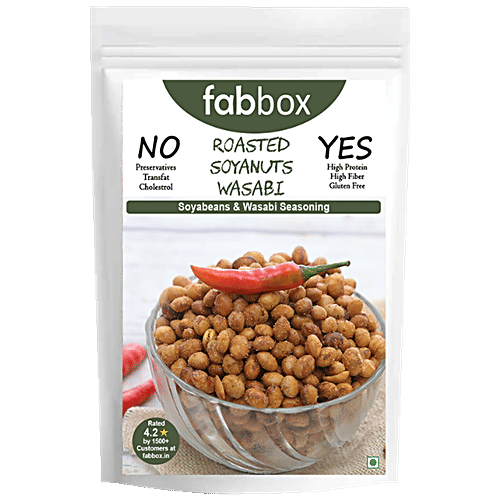 Buy Fabbox Soyanuts - Roasted, Wasabi, Healthy Snacks, High In Protein ...