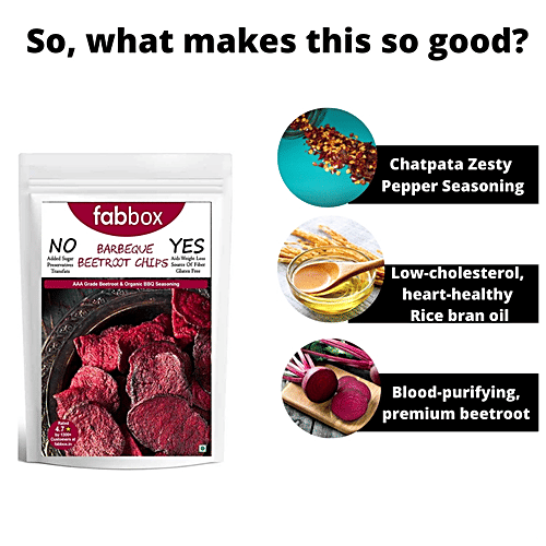 Buy Fabbox Beetroot Chips - Barbeque Flavour, Healthy, Rich In Vitamins ...