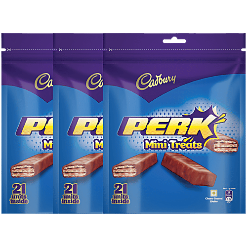 Buy Cadbury Perk Chocolate Coated Wafer Home Treats Online at Best ...