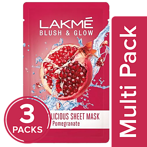 Buy Lakme Blush & Glow Pomegranate Sheet Mask Online at Best Price of ...