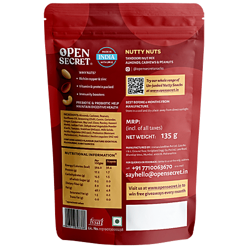 Buy Open Secret Healthy Snack-Chocolate Nutty Cookies & Tandoori Mix ...