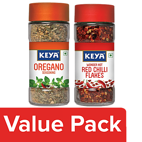 Buy Keya Keya Oregano Seasoning 50 g Bottle + Chilli Flakes - Red 40 g ...