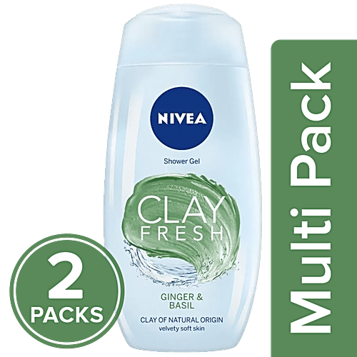 Buy NIVEA Clay Fresh Shower Gel - Ginger & Basil Online at Best Price of Rs 450 - bigbasket
