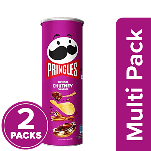 Buy Pringles Fusion Chutney Flavour Potato Crisps Online at Best Price ...