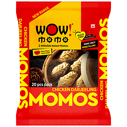 Buy Wow Momo Chicken Cheese Momos, 20 pcs + Chicken Darjeeling Momos ...