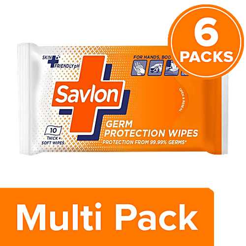 Buy Savlon Germ Protection Wipes - Multi-Purpose, Hands, Body ...