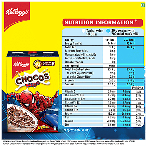 Buy Kelloggs Chocos Webs Online at Best Price of Rs 398 - bigbasket