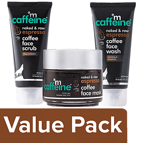 Buy mCaffeine Espresso Coffee Deep Exfoliation Kit With Hyaluronic Acid ...