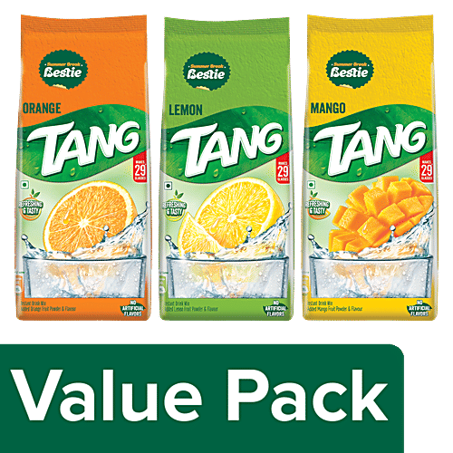 Buy Tang Instant Drink Mix - Orange + Lemon + Mango, 500 g Each Online ...