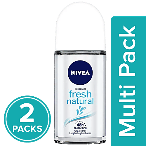 Buy NIVEA Women Deodorant Roll-On - Fresh Natural, Long-Lasting Freshness & 48H Protection ...