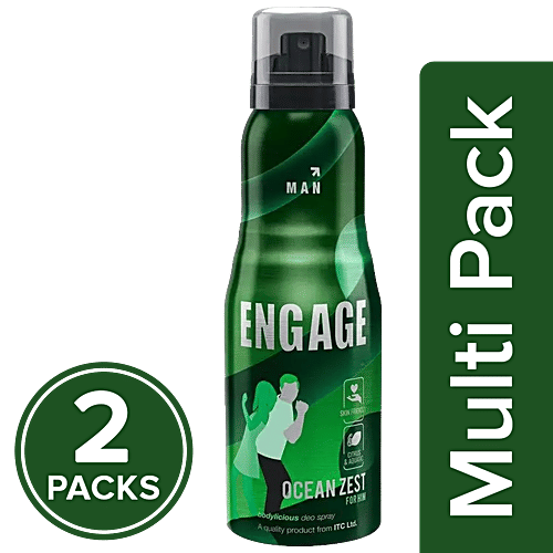 Buy Engage Deodorant For Men - Ocean Zest, Citrus & Aquatic, Skin ...