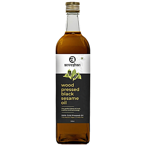 Buy Anveshan Combo Of Wood Pressed Black Sesame/Gingelly & Groundnut ...