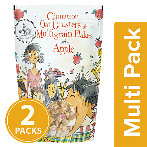 Buy Monsoon Harvest Cinnamon Oat Clusters & Multigrain Flakes With ...