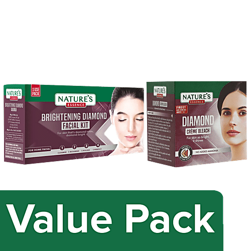 Buy Natures Essence Gold Facial Kit, 20 g + Gold Creme Bleach, 20 g Online at Best Price of Rs ...