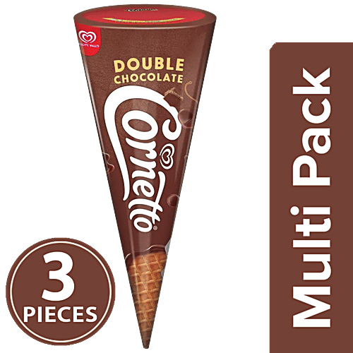 Buy Kwality Wall's Cornetto - Double Chocolate Frozen Dessert Online at ...