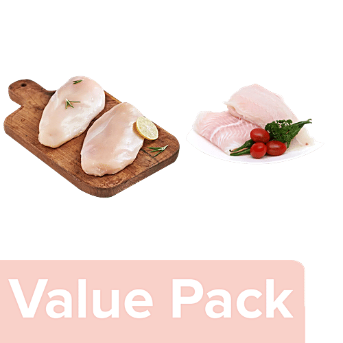 Buy fresho! Chicken Breast - Boneless 450g + Basa Fish Fillet 450g ...