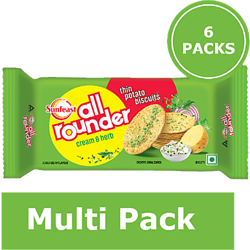 Buy Sunfeast All Rounder - Thin, Light & Crunchy Potato Biscuit With ...
