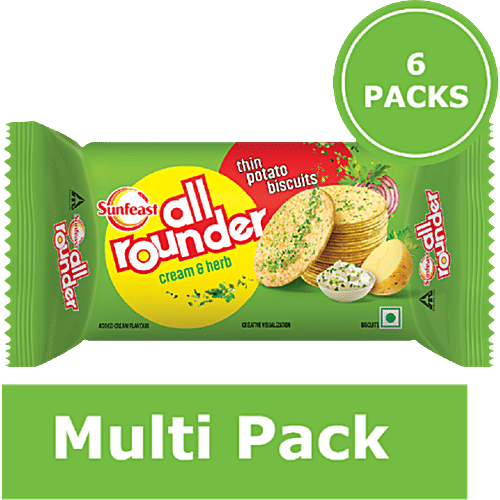 Buy Sunfeast All Rounder - Thin, Light & Crunchy Potato Biscuit With ...