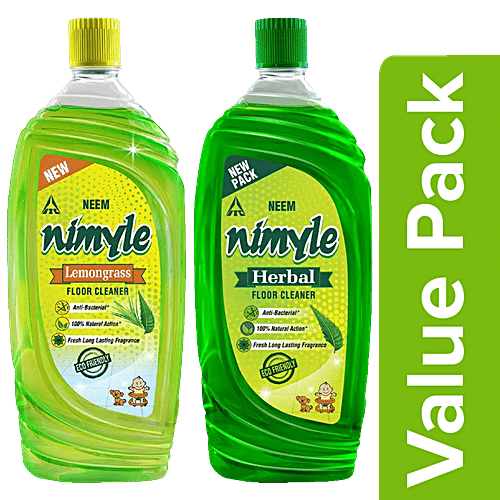 Buy Nimyle Floor cleaner Neem and Lemongrass + Herbal floor cleaner ...