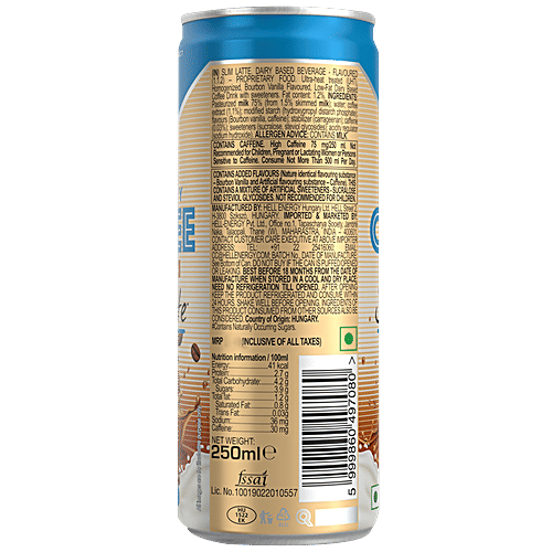 Buy HELL ENERGY Coffee - Provides Strength, Slim Latte, Bourbon Vanilla ...