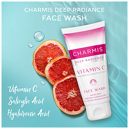 Buy Charmis Radiance Combo - Vitamin C Facewash & Face Serum, For ...