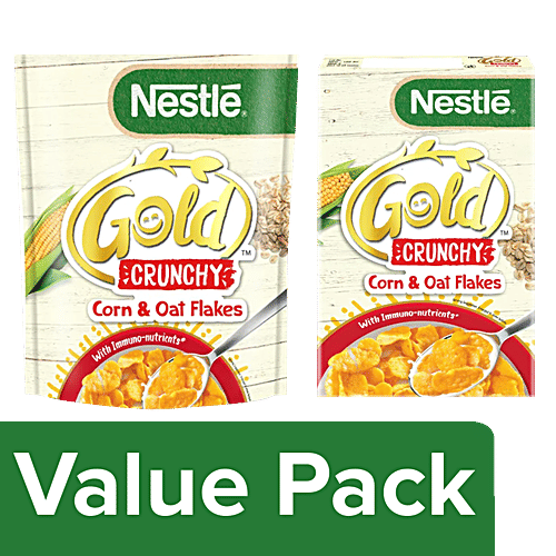 Buy Nestle Gold Crunchy Oats & Cornflakes 850 g + 475 g Online at Best ...