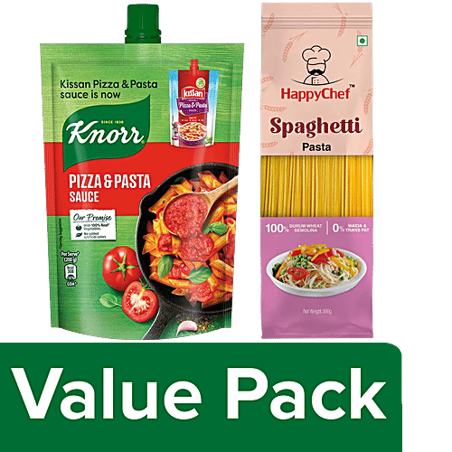 Buy bb Combo HappyChef Durum Wheat Pasta-Spaghetti 500g & Knorr Pizza ...